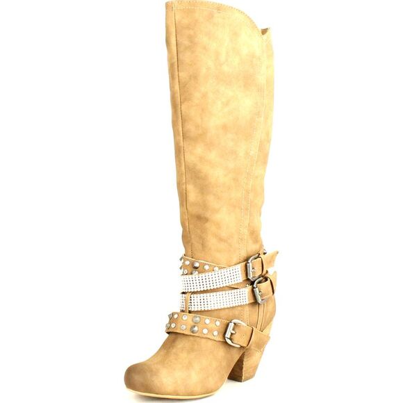 Not Rated | Shoes | Not Rated Cocktail Queen Nude Womens Boots 6 New ...